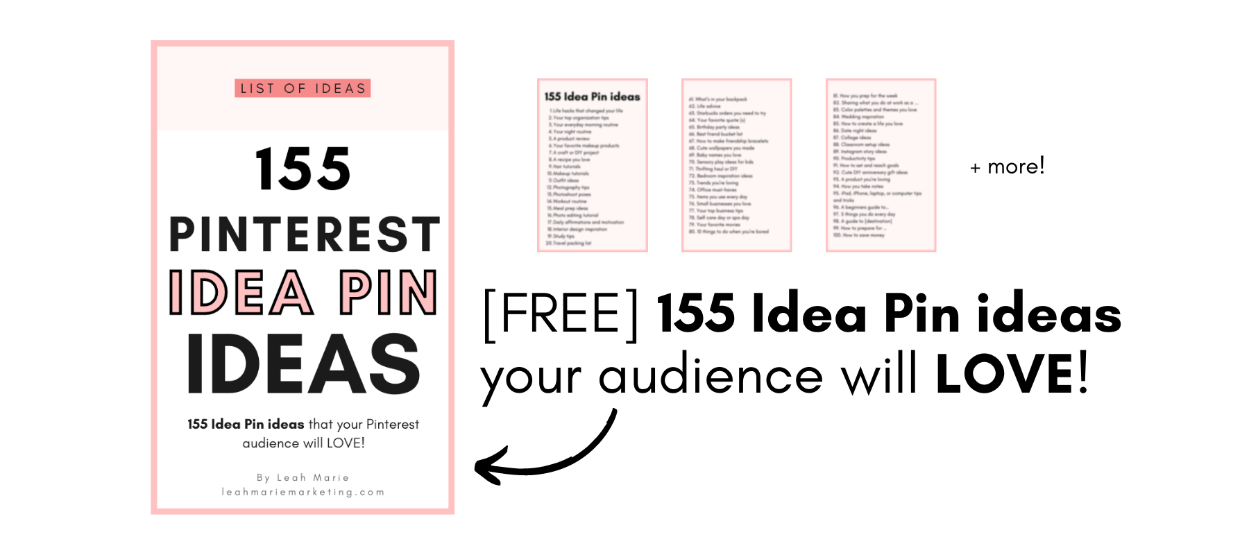 Idea Pin Ideas Freebie Leah Marie Marketing